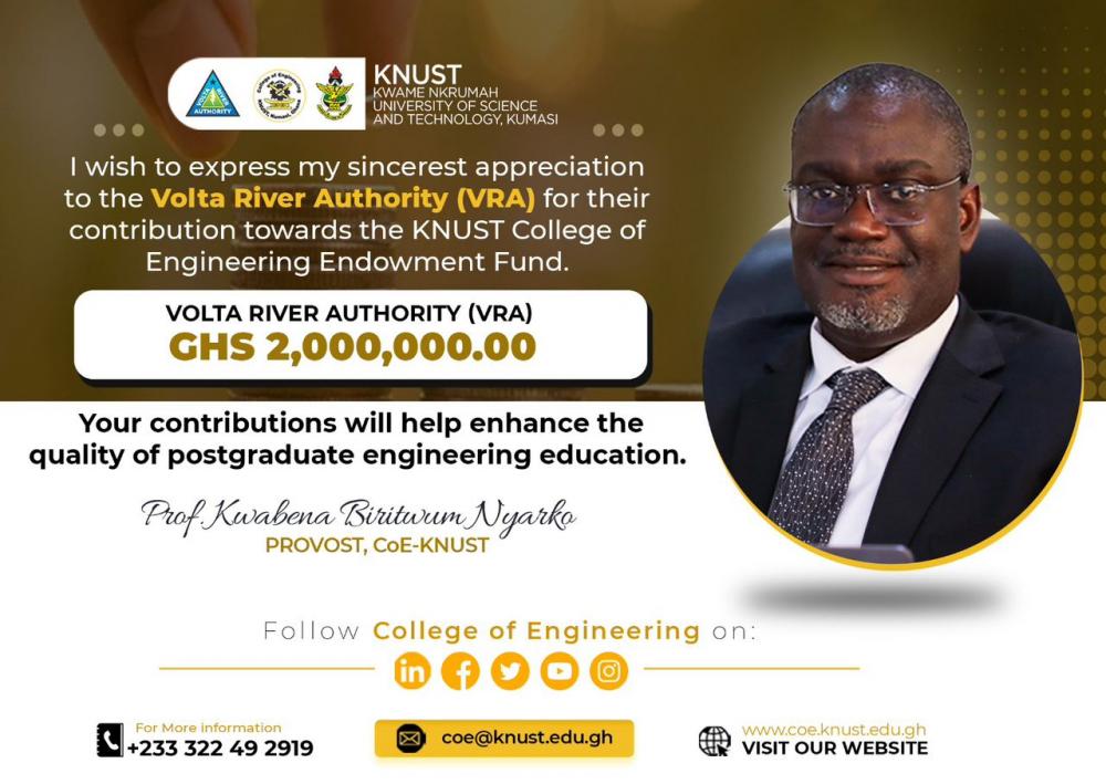 Volta River Authority (VRA) Donates 2 Million Ghana Cedis To The ...